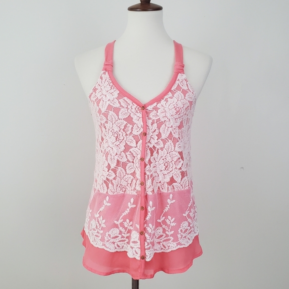 Rewind | Tops | Rewind Lace Layered Tank Top | Poshmark